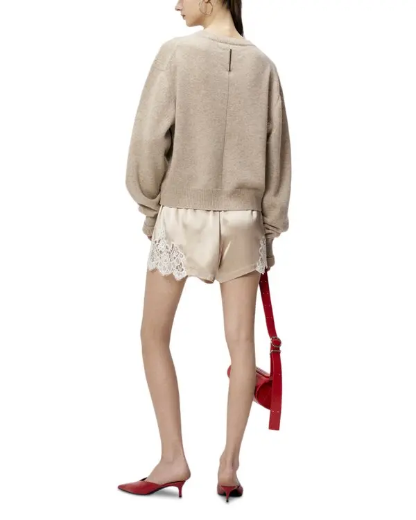 L'EMIUNE Wool & Cashmere Round Neck Sweater - Bg