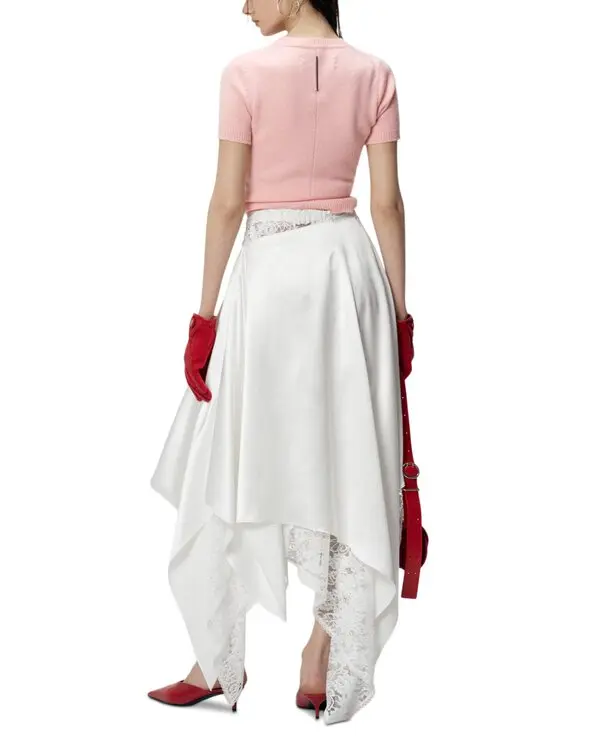 L'EMIUNE Wool & Cashmere Short Sleeve Sweater