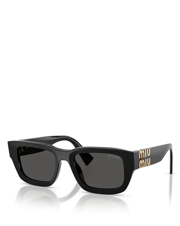 Miu Miu Square Sunglasses, 53mm - Black