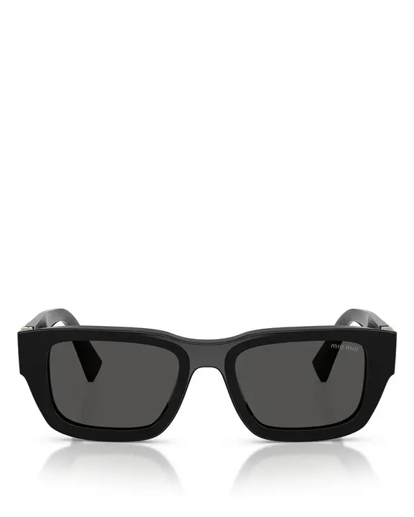 Miu Miu Square Sunglasses, 53mm - Black