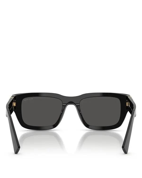 Miu Miu Square Sunglasses, 53mm - Black