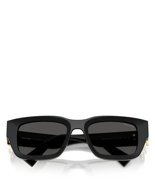 Miu Miu Square Sunglasses, 53mm - Black