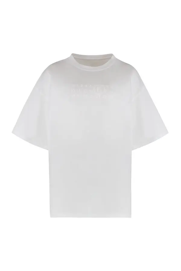 MAISON MARGIELA Cotton Crew-neck T-shirt - White