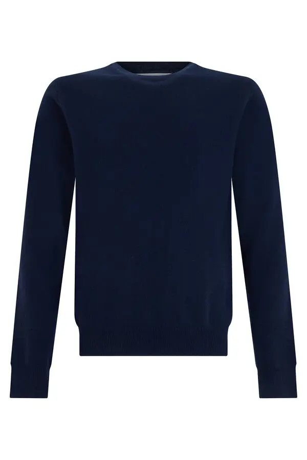 Comme Des Garçons Wool Crewneck Sweater - Blue