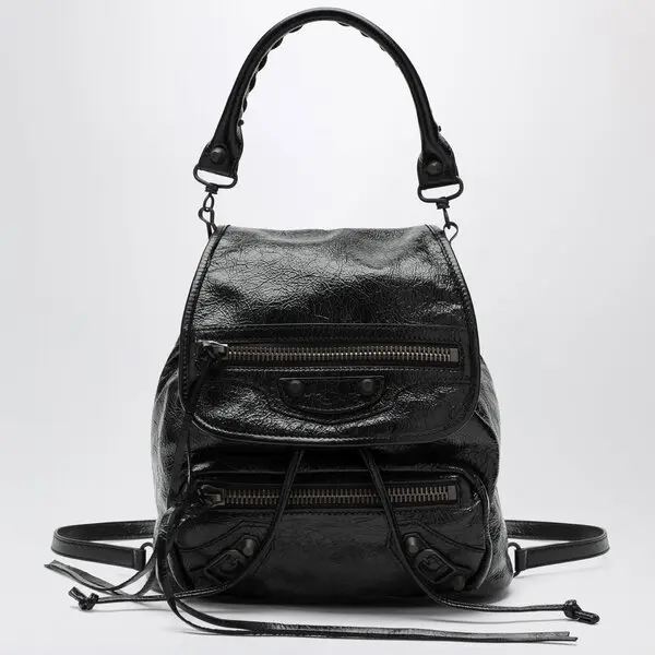 Balenciaga Le City Mini Lambskin Backpack - Black