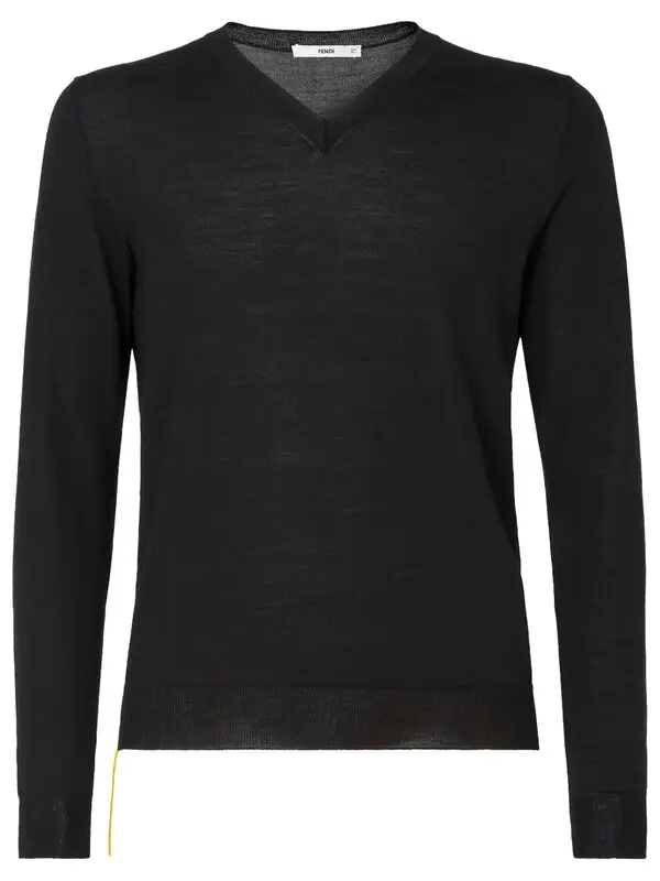 Fendi S Stretch Gabardine Knit Sweater