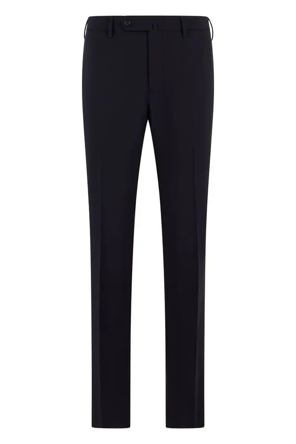 SLOWEAR Slim Fit Wool Blend Trousers