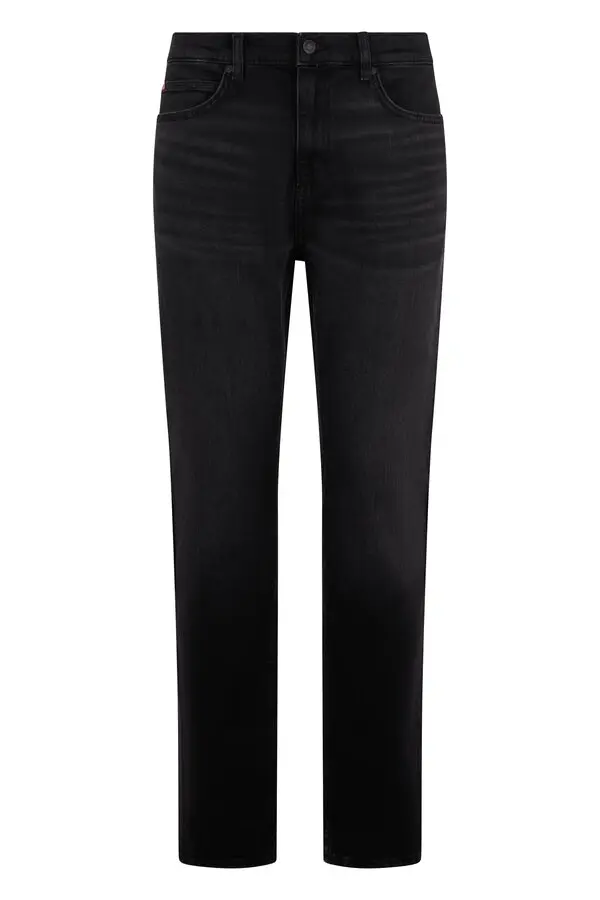 BOSS Straight-leg Cotton Jeans With Stretch - Black