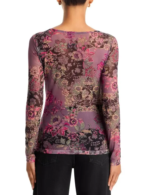 Johnny Was Long Sleeve Mesh Tee