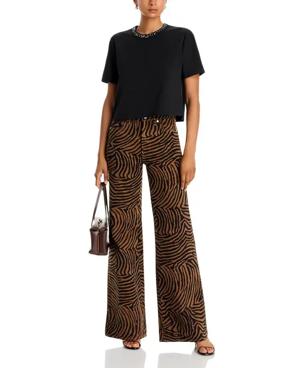 Veronica Beard Sebastian Embellished Crewneck Tee