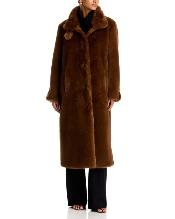 MILLY Gia Faux Fur Coat