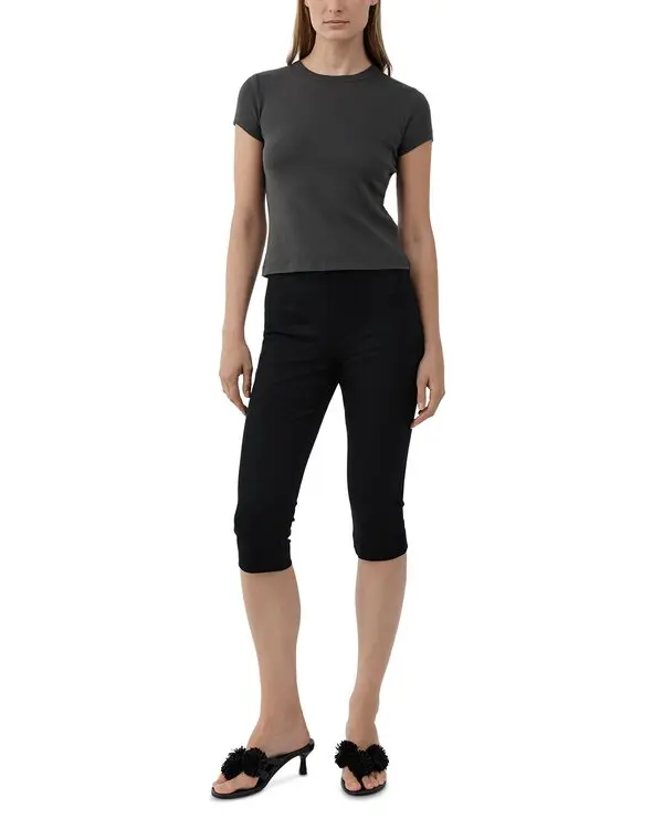 ST. AGNI Cotton Stretch Capri Pants