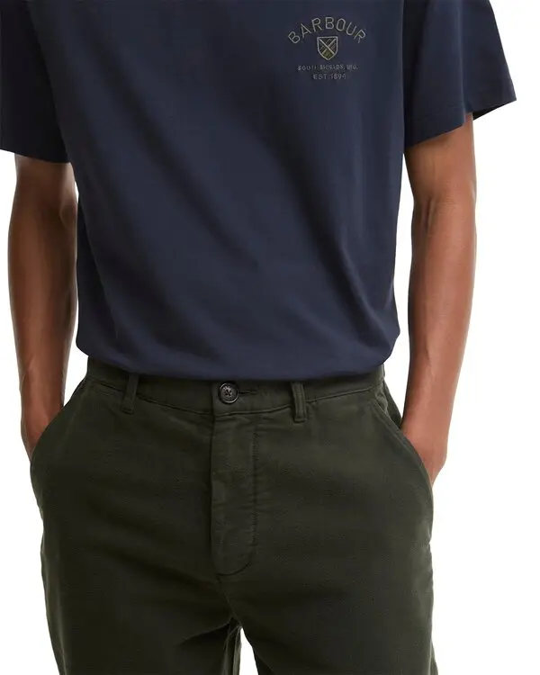 Barbour Moleskin Cotton Tailored Fit Pants - Sage