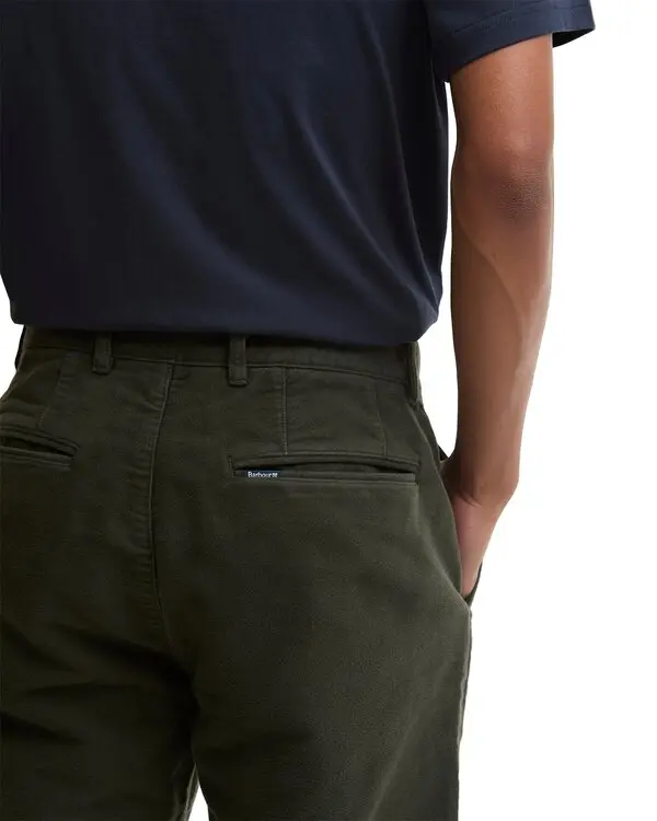 Barbour Moleskin Cotton Tailored Fit Pants - Sage