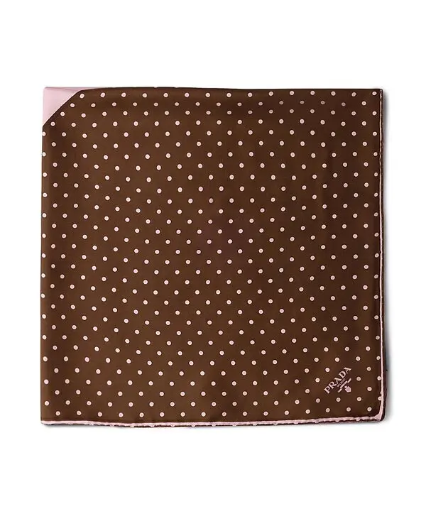 Prada Printed Twill Scarf 90 - Pink