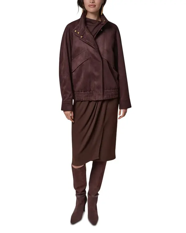 Donna Karan New York Faux Suede Jacket