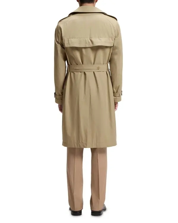 BOSS Jared Belted Cotton Trench Coat