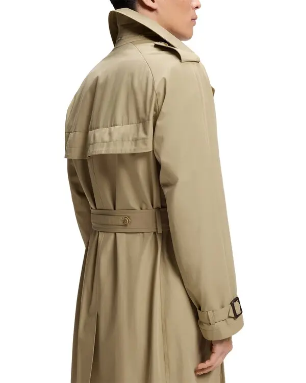 BOSS Jared Belted Cotton Trench Coat