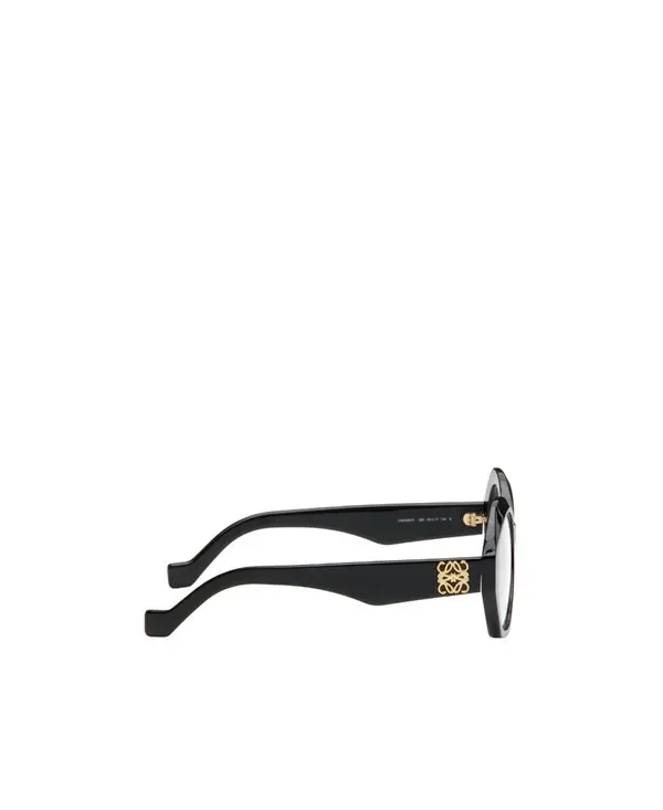 Loewe Anagram Logo Plaque Round Frame Glasses
