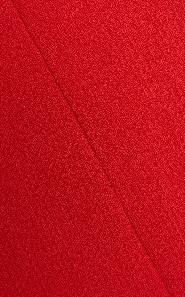SERGIO HUDSON Stretch Crepe Maxi Pencil Skirt With Slit - Red