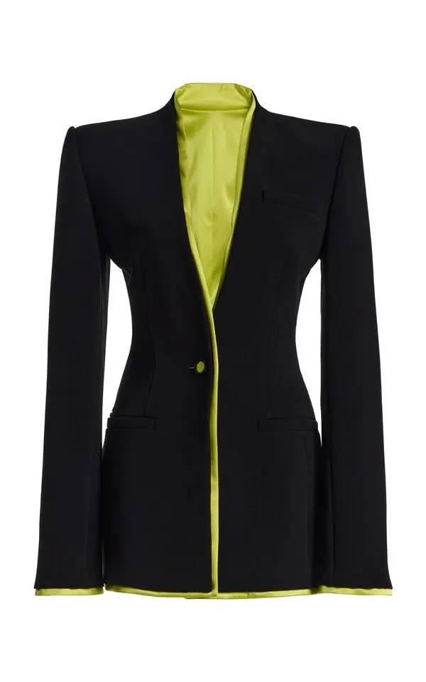 SERGIO HUDSON Single-breasted Blazer With Edge Detail - Multi