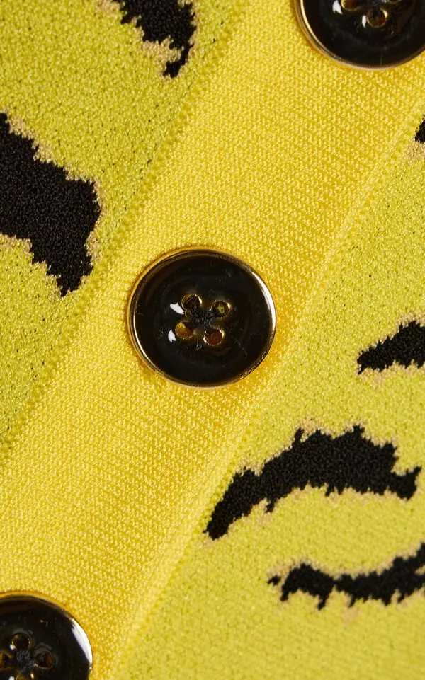 SERGIO HUDSON Tiger- V-neck Cardigan