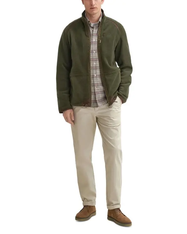 Barbour Langdale Stand Collar Zip Jacket - Forest