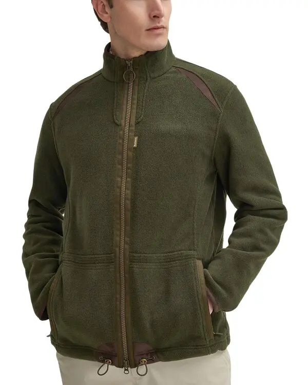 Barbour Langdale Stand Collar Zip Jacket - Forest