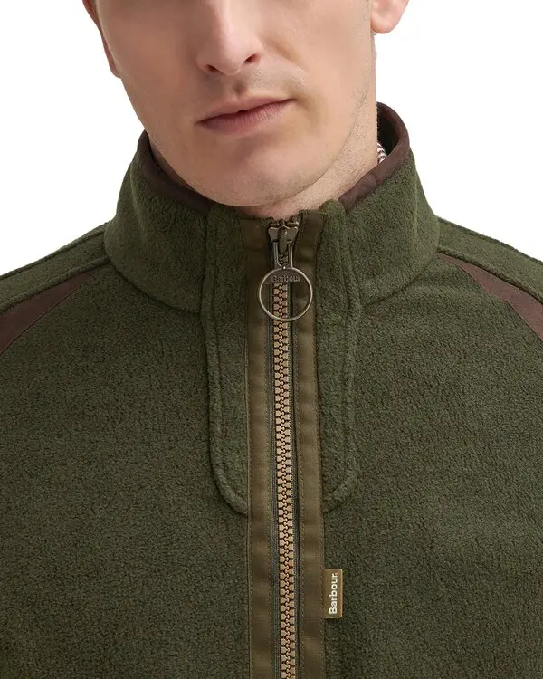 Barbour Langdale Stand Collar Zip Jacket - Forest