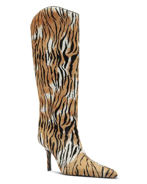 Schutz Mary Ellen Calf Hair Knee High Boots