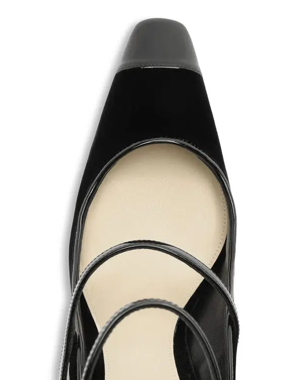 ALEXANDRE BIRMAN Tita Wave 85 Velvet Pumps