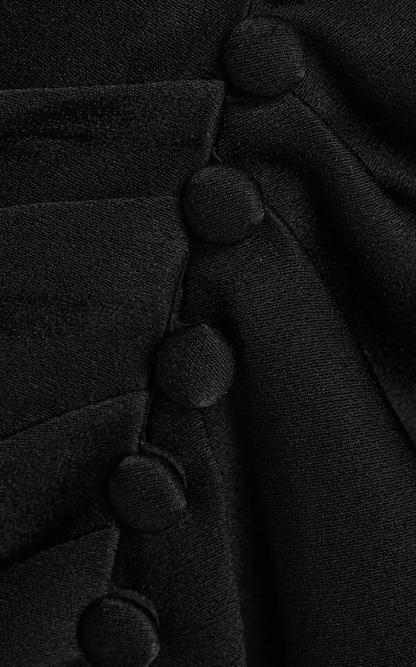SERGIO HUDSON Silk Button-skirt Maxi Shirtdress