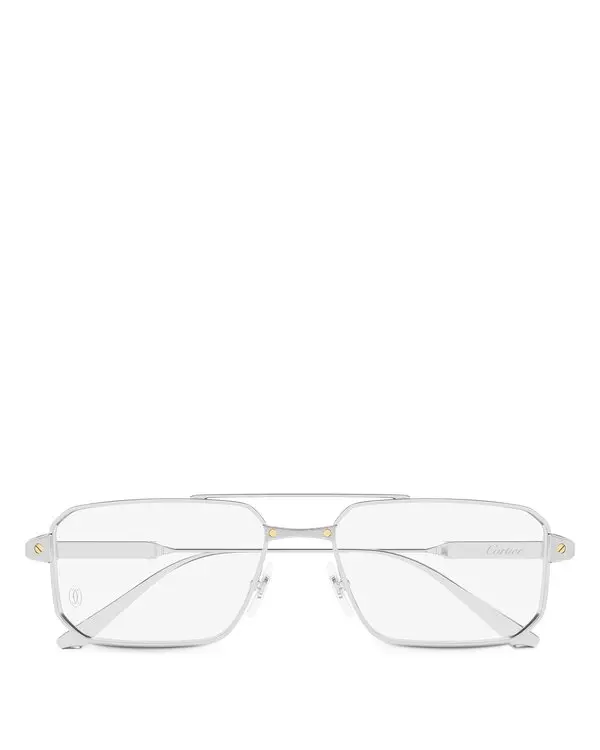 Cartier Rectangular Eyeglasses, 57mm