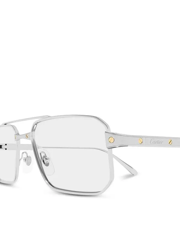 Cartier Rectangular Eyeglasses, 57mm