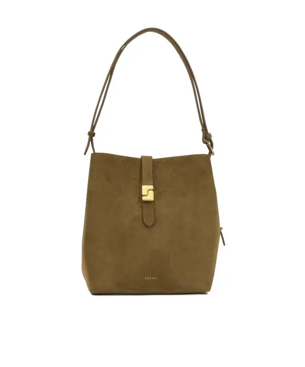 Soeur Bello Suede Shoulder Bag