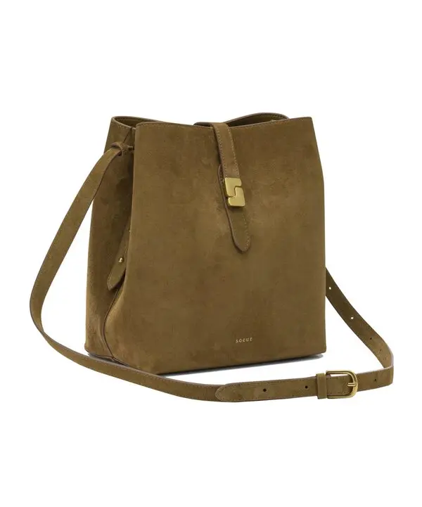 Soeur Bello Suede Shoulder Bag