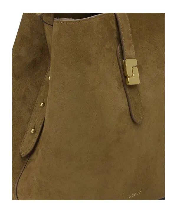 Soeur Bello Suede Shoulder Bag