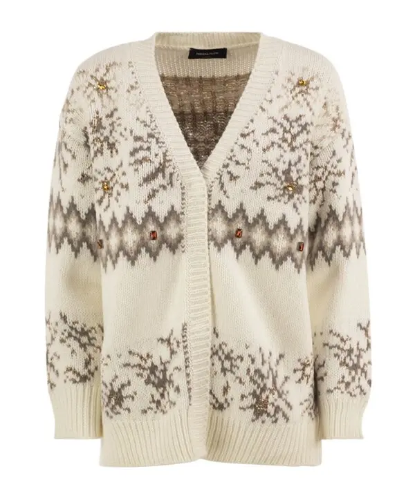 Fabiana Filippi Long-sleeve Open-front Cardigan