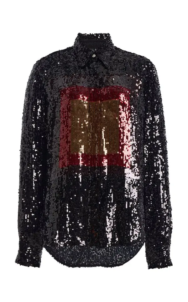 ZANKOV Jimmy Micro Sequin Top - Multi