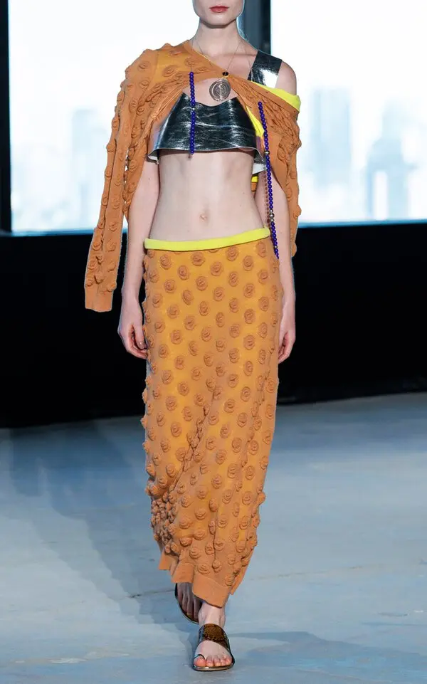 ZANKOV Emily Leather Crop Top