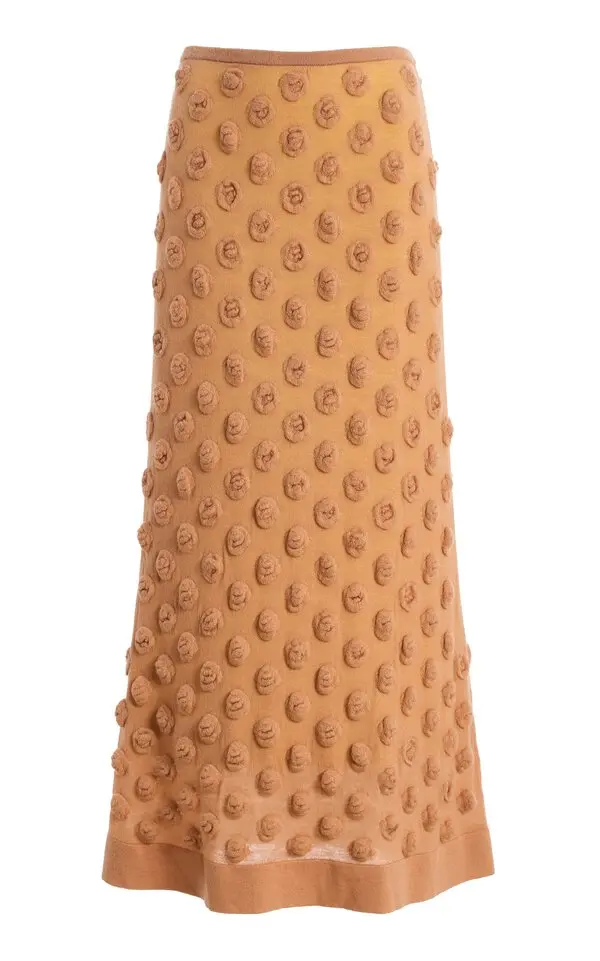 ZANKOV Crawford Wool-blend Midi Skirt