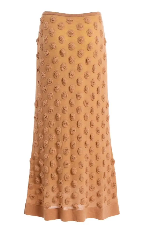 ZANKOV Crawford Wool-blend Midi Skirt