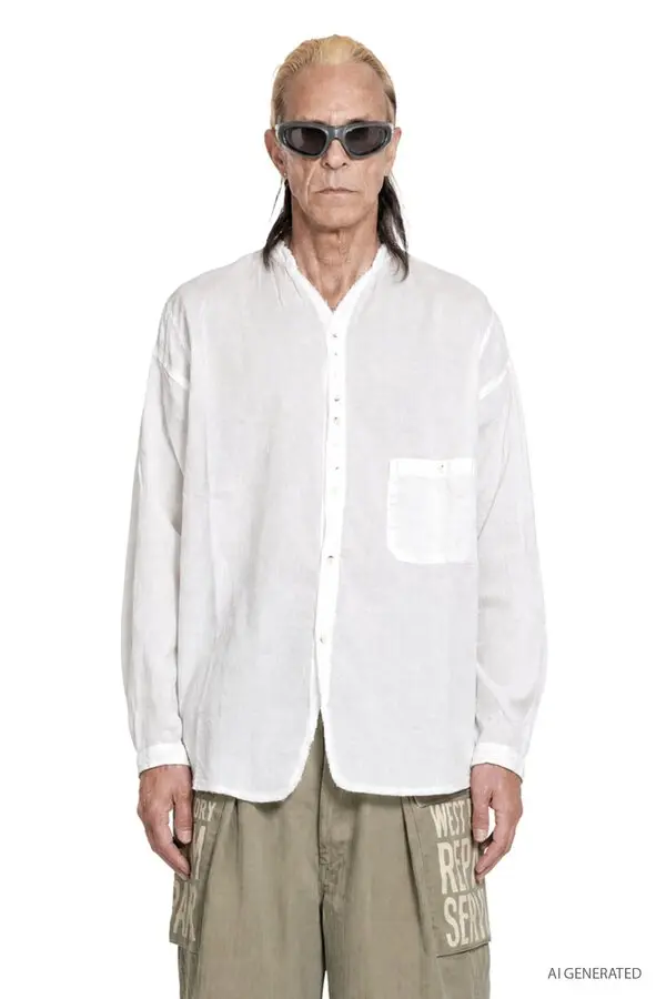 Kapital Single Gauze Shoka Shirt - White