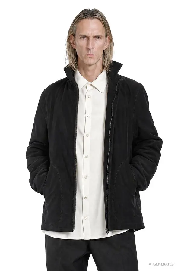 NICOLO CESCHI BERRINI Aviator-style Zip Jacket