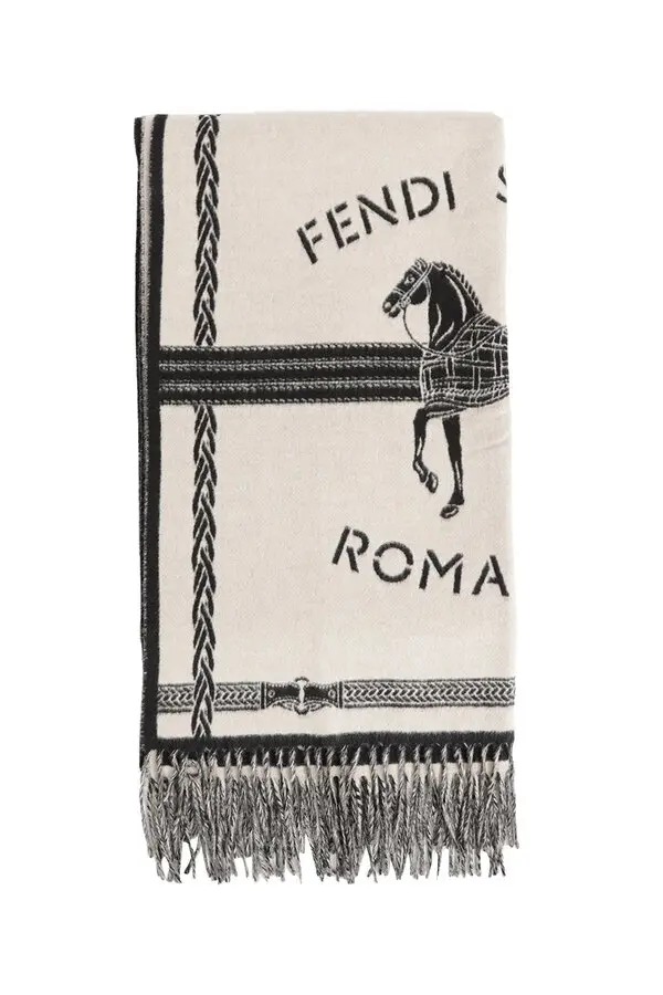 Fendi Selleria Scarf - Grey