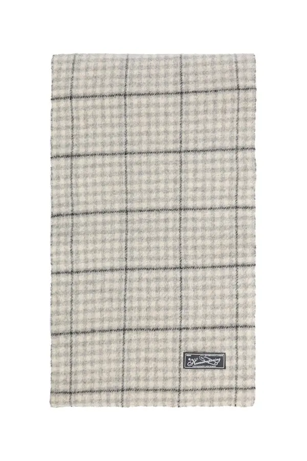 MFPEN Check Facade Scarf - Grey