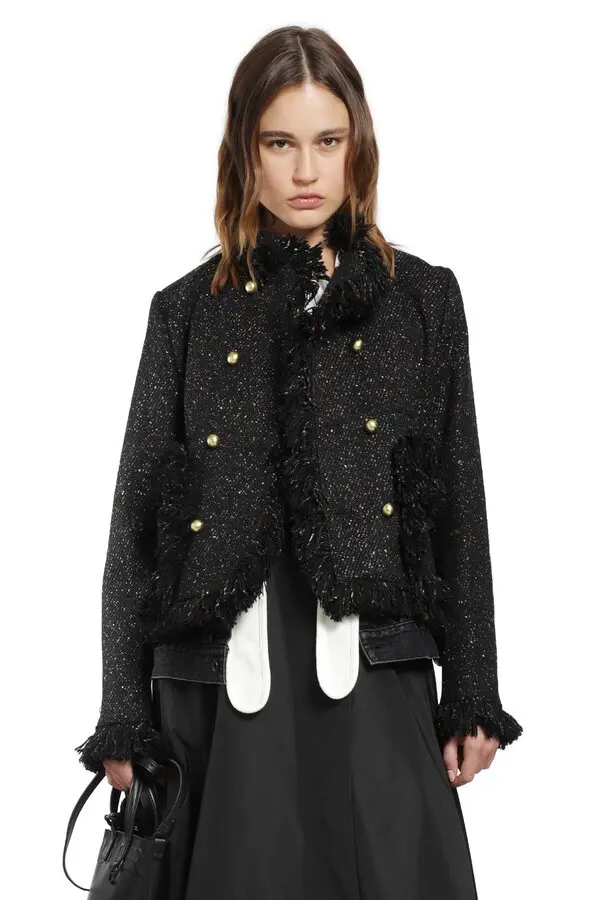 Sacai Nep Tweed X Denim Jacket