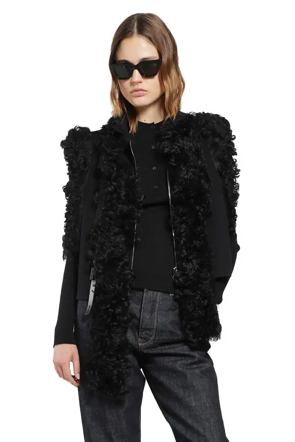 Fendi Wool And Shearling Gilet