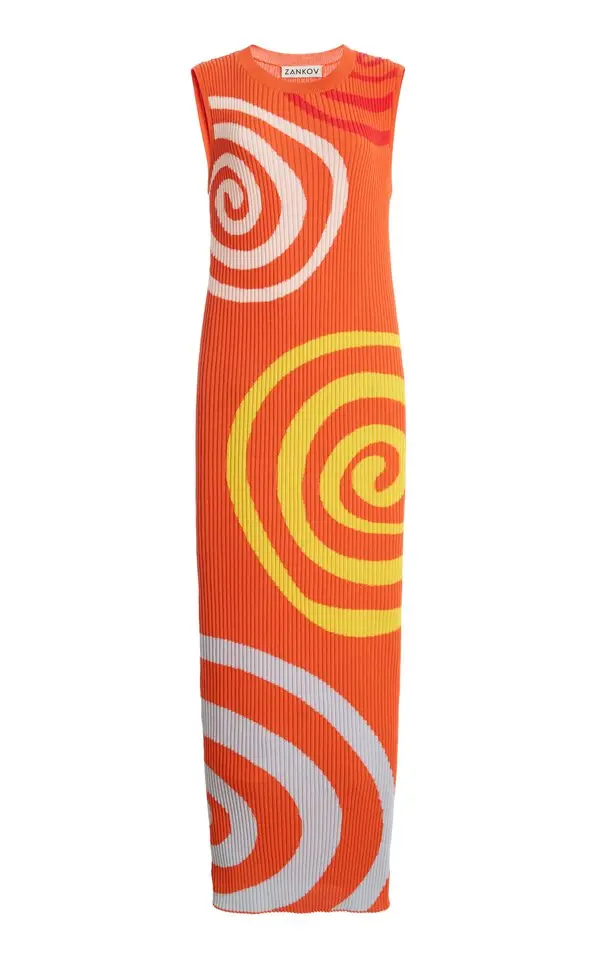 ZANKOV Rochelle Cotton-blend Midi Dress