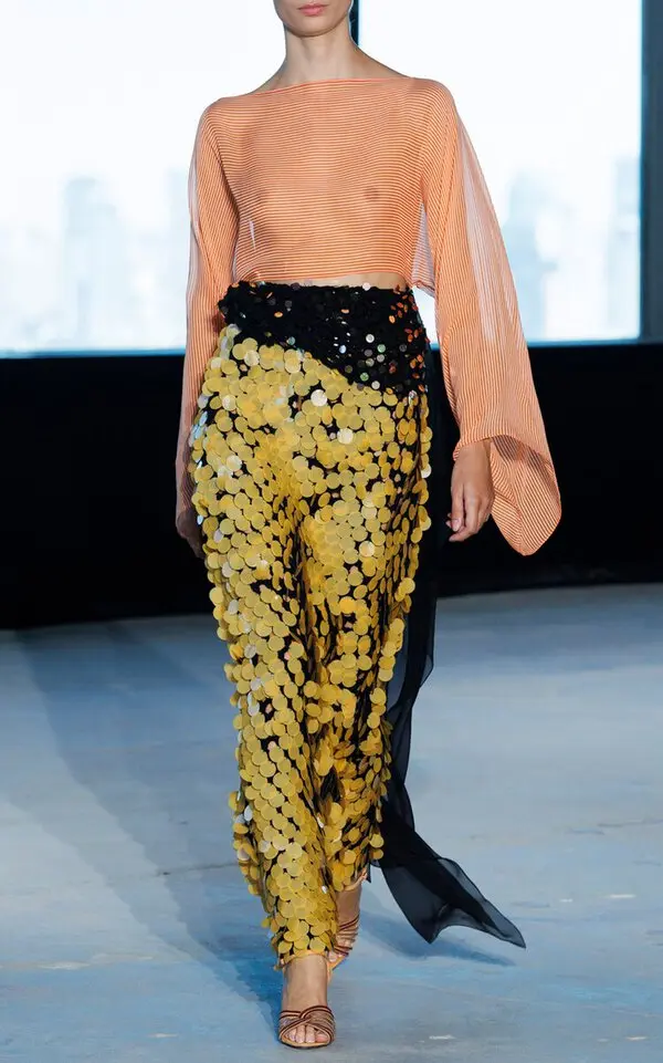 ZANKOV Maxime Macrame Cotton Maxi Skirt